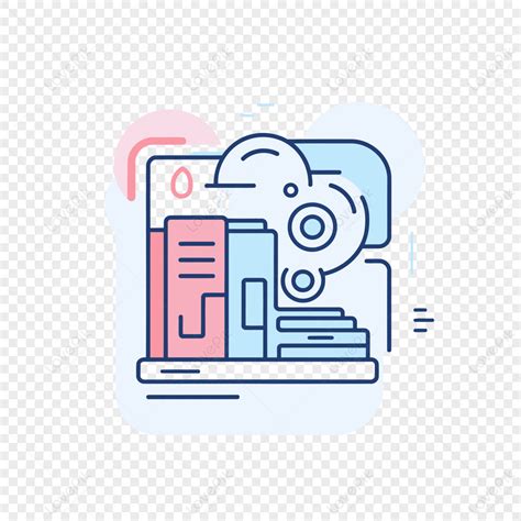 클라우드 컴퓨팅 클라우드 및 기술 개념 평면 디자인 아이콘 벡터욱스스케치 Png 일러스트 무료 다운로드 Lovepik