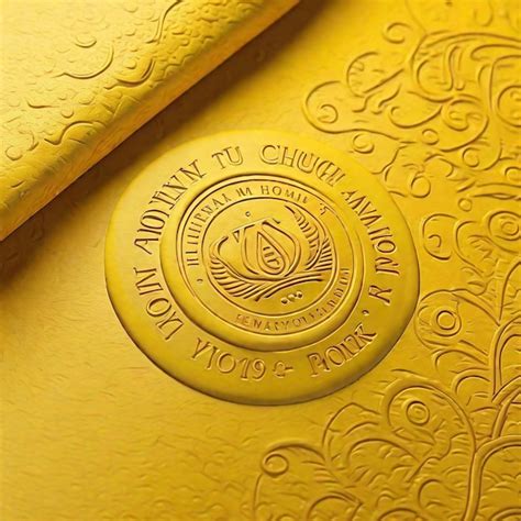 Premium Ai Image Close Up Realstick Embossed Logo Mockup