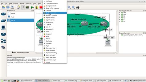 Routing Ospf Single Area Pada Router Ios Cisco Di Gns3 Ivan Ramadhan Lab