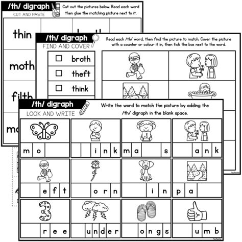 Phonics Digraph Th Worksheet State Fonts Top Teacher Worksheets Library