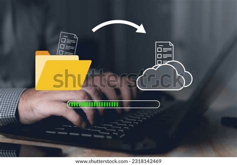 Data Transfer Through Cloud Technology Exchange Stock Photo 2318142469 Shutterstock
