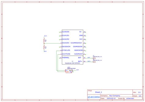 xiao esp32c3 adapter board oshwlab