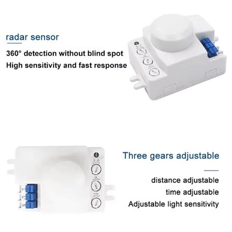 Elitco Round Ultra Thin Surface Mount Human Body Motion Sensor Switch