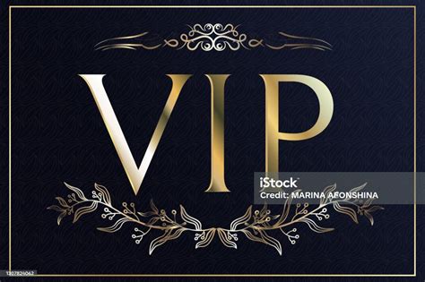 벡터 Vip 카드 크라운이 있는 골드 카드 동양 스타일의 파란색 그라데이션 프린트 기하학적 장식 골드 레터링 초대장 배경 Vip