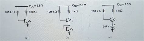 Solved Compute The Bias Point Of The Circuits Depicted Chegg