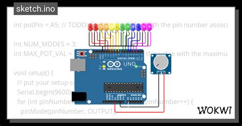 Potentiometer Programming Level 4 Wokwi Esp32 Stm32 Arduino Simulator