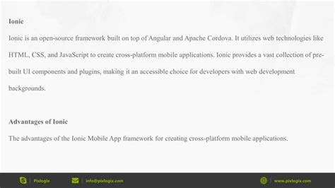 React Native Vs Ionic The Best Mobile App Framework Pdf