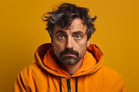 Premium Ai Image A Man On Solid Color Background With Pout Face Expression