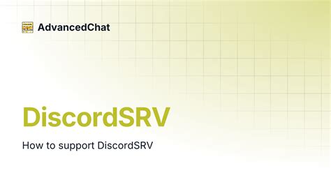 discordsrv advancedchat