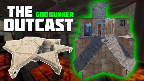 The OUTCAST GOD Bunker OP Solo Rust Base Design 2022 YouTube