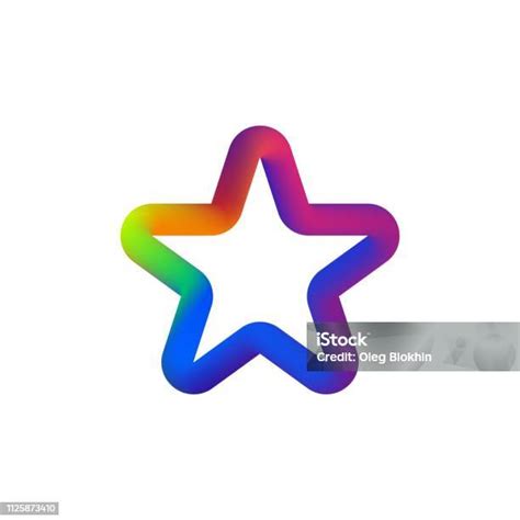 화려한 스타 벡터 모양입니다 흰색 배경 Eps10에 고립 된 스타 아이콘 0명에 대한 스톡 벡터 아트 및 기타 이미지 0명 그라데이션 다중 색상 Istock