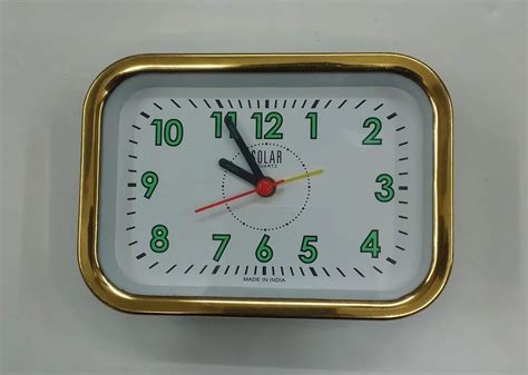 Solar Analog Alarm Table Clocks For Home Shape Rectangular At ₹ 180 Piece In Morbi