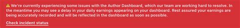 Author Dashboard Error Envato Forums