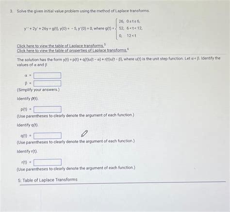 Solved 3 Solve The Given Initial Value Problem Using The Chegg