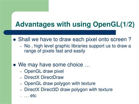 PPT Using D Sprite With OpenGL PowerPoint Presentation Free Download ID
