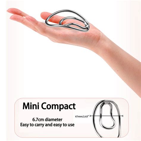 Male Metal Scrotum Clamp Ball Stretcher Penis Chastity Ring Enhancer