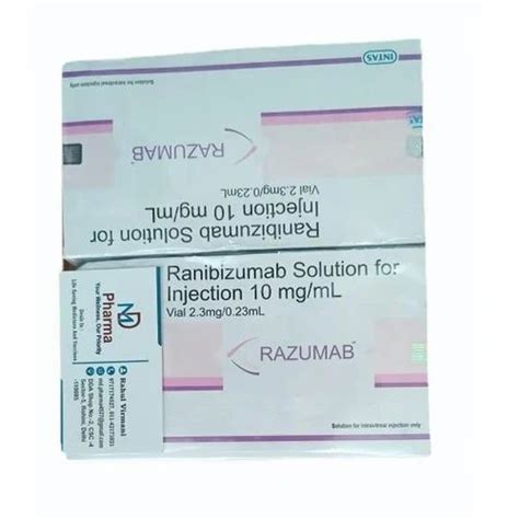 Razumab Ranibizumab Solution Injection 10 Mg At ₹ 1258 Vial In New