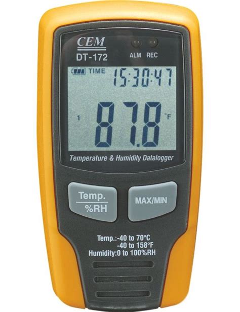 CEM TEMPERATURE AND HUMIDITY DATALOGGER DT 172