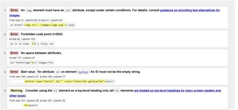 Fix Html Css W3c Errors By Jaweriayounas Fiverr