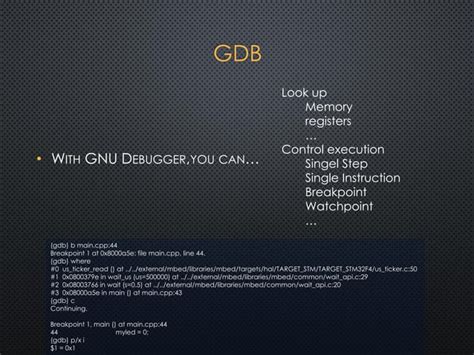 ARM UVisor Debug Refinement Project Debugging Facility Improvements PPT