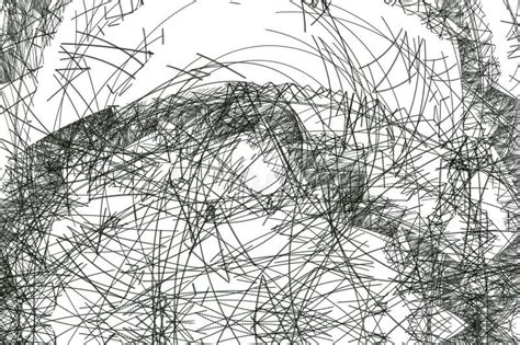 Black Pattern Of Curved Lines On A White Background Stock Illustration
