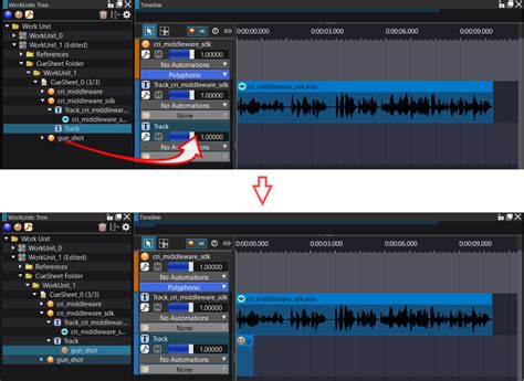 Cri Adx Tools Manual 通过将cue放到时间轴中来创建cue链接