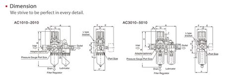 China SNS AC Series Pneumatic Air Source Treatment Unit FRL Combination Air Filter Regulator