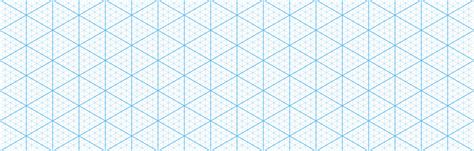 Isometric Graph Paper Grid Vector Images Over