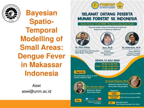 Pdf Bayesian Spatio Temporal Modelling Of Small Areas Dengue Fever