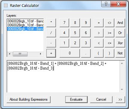 In ArcGIS How Do I Split A Band Raster Tiff File And Summarize The Band Values