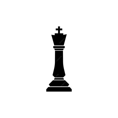 Premium Vector Chess King Icon Vector Chess Game Icon