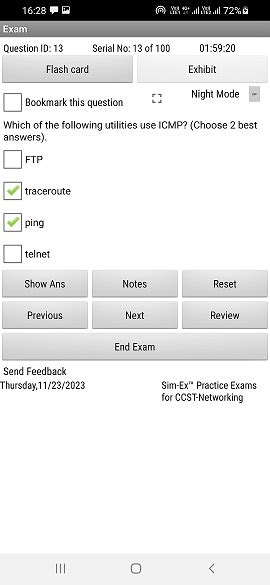 Sim Ex Practice Exams Android App For Ccst Networking