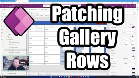 How To Patch All Gallery Row Data In Power Apps With A Button Excel Like Grid 2023 Tutorial