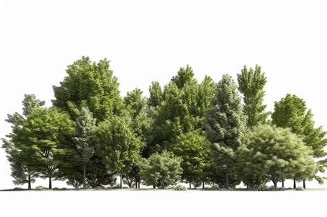Premium Ai Image A Row Of Trees With The Word Trees On The Bottom Generative Ai