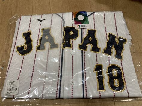 山本 L 2023wbc 日本代表 侍ジャパン レプリカユニフォーム 刺繍 サイズl Mizuno ミズノ応援ユニフォーム、ウエア｜売買さ