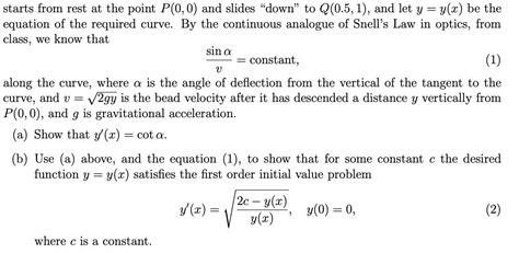 Solved Starts From Rest At The Point P And Slides Chegg
