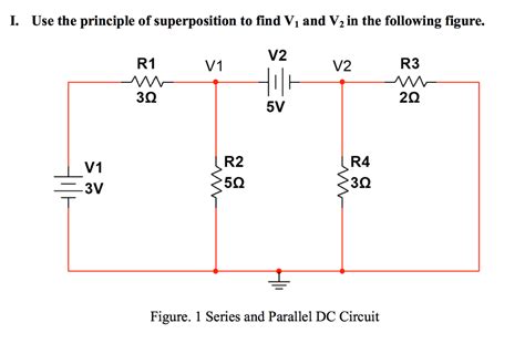 solved use the principle of superposition to find v 1 and