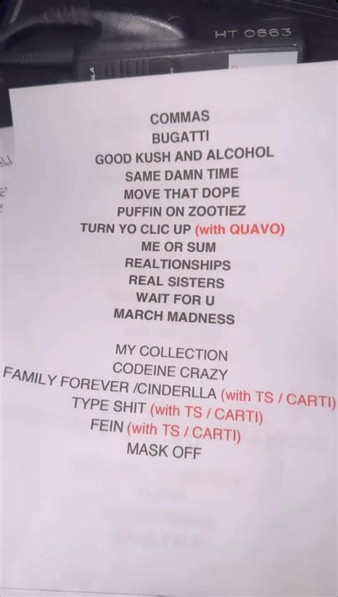 The Setlist For Futures Set From Rolling Loud Last Night Was Posted
