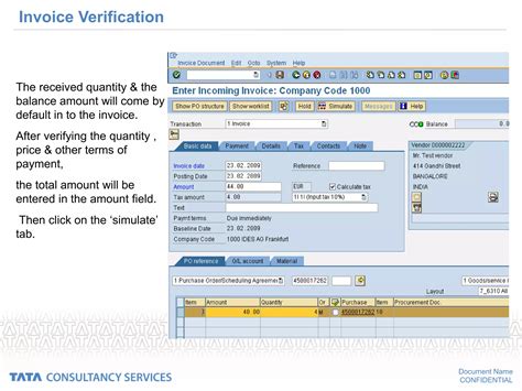 Invoice Verification Ppt