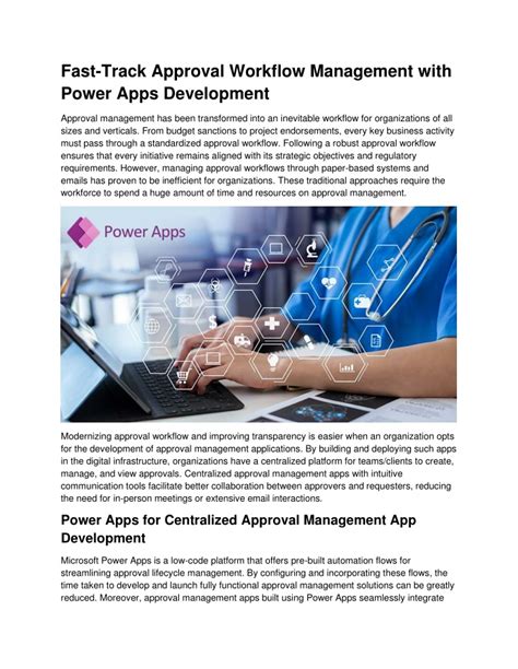 PPT Catapulting Approval Workflow Efficiency With Power Apps Development PowerPoint