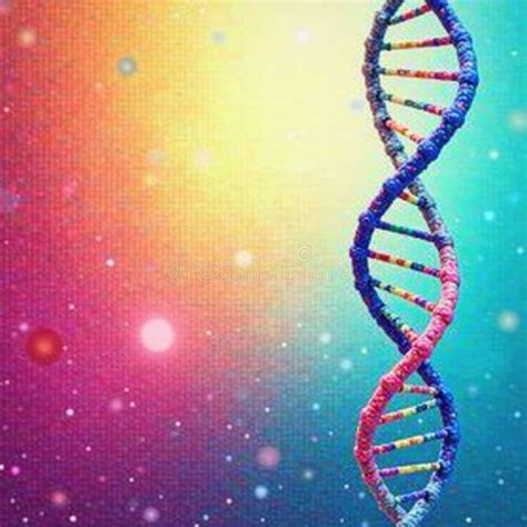 Abstract Medical Background With Dna Helix Pattern And Vibrant Colors