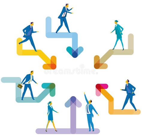 Business Collaboration Information Graphic Illustration Stock Vector