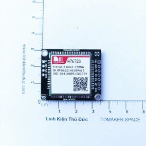 Module 4G GPS SIMCOM A7672S ra chân tích hợp nguồn và khay sim Linh Kiện Thủ Đức