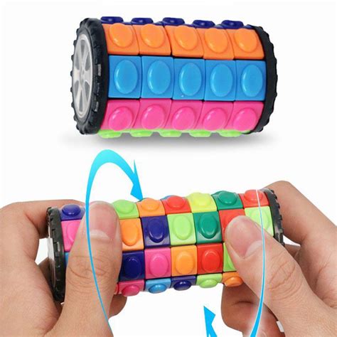 Magic Cube Stress Reliever Three Dimensional Toys Tower Rubix Cube
