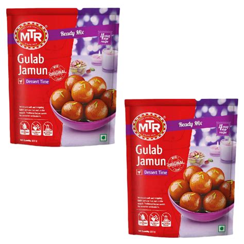 Mtr Instant Gulab Jamun Mix Bundle Of 2 X 200g Dookan