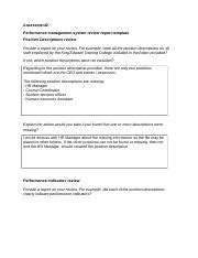 Assessment2 Docx Assessment2 Performance Management System Review