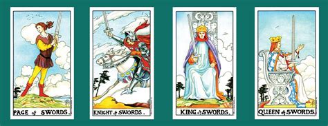 타로 마이너 아르카나 검swords 코트카드 시종