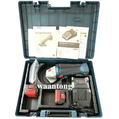 เครื่องเจียรไร้สาย Bosch Gws 180 Li 18v ราคา 8960 บาท