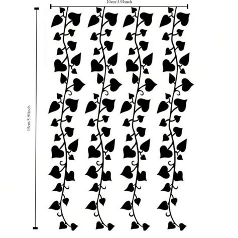 2pcs Set Spade Shape And Vine Pattern Waterproof Fake Tattoo Sticker With