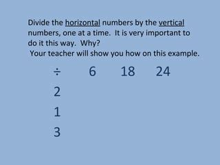 Division Grids Starter PPT